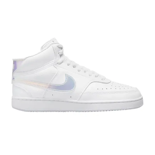Nike Court Vision Mid Iridescent Sneakers - White