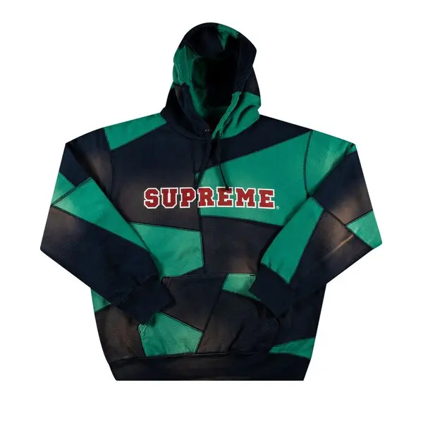 Supreme Patchwork Hooded Sweatshirt - Multicolor