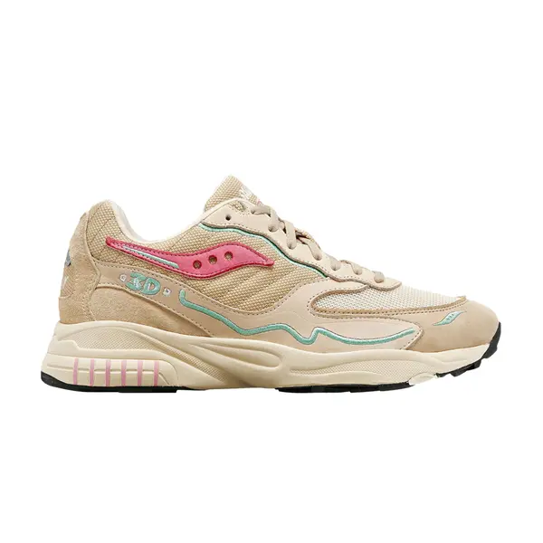 Saucony 3d Grid Hurricane Premium Sneakers - Cream