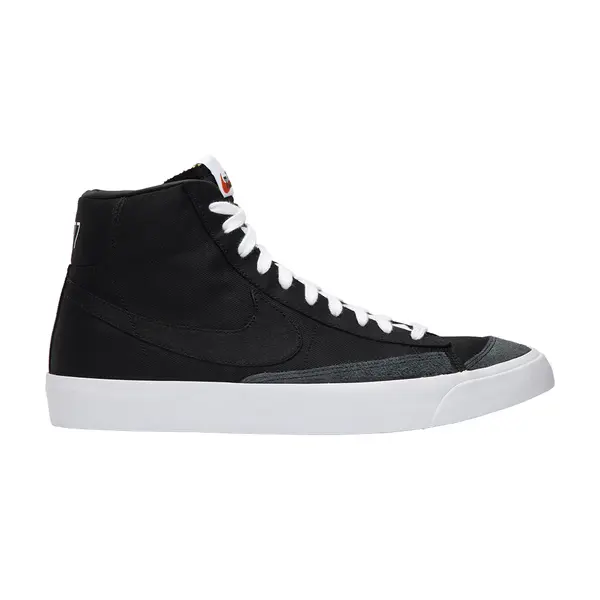 Nike Blazer Mid '77 Canvas High-top Sneakers - Black