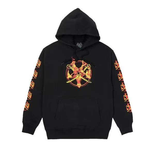 PALACE Flamed Hood - Black