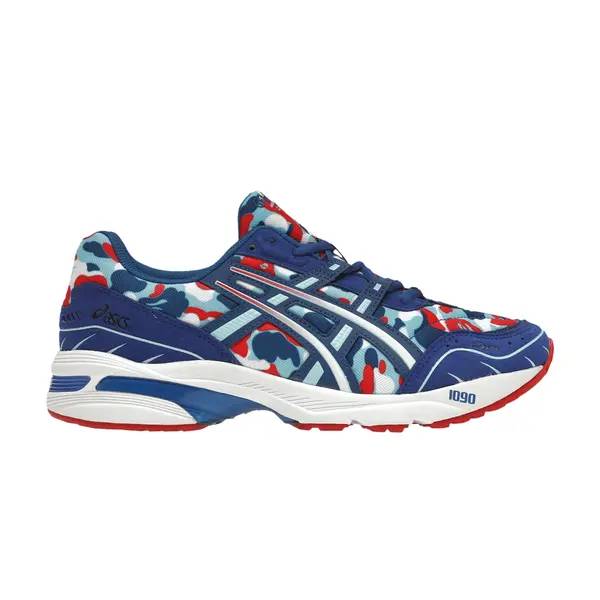 Asics Bape X Gel 1090 'france Camo' Sneakers - Blue