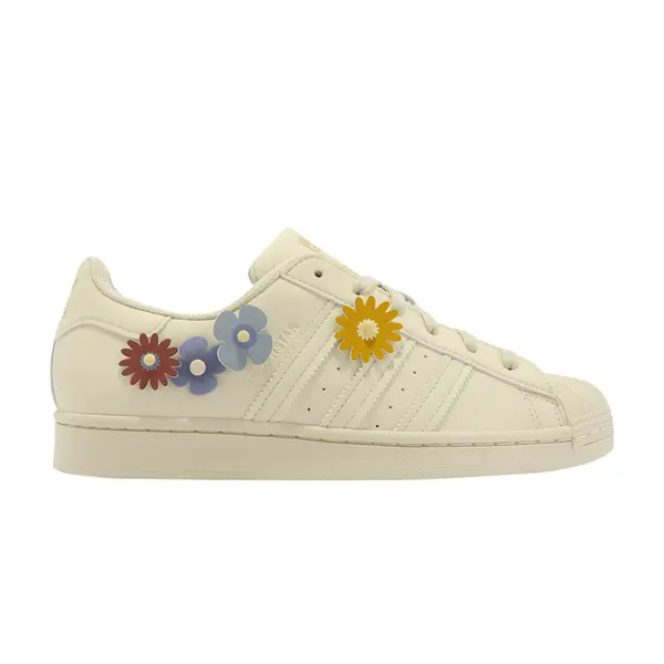 Adidas Superstar Floral Sneakers - Cream