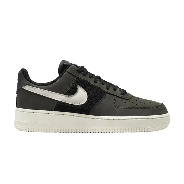 Nike Air Force 1 Faux Fur Sneakers - Black