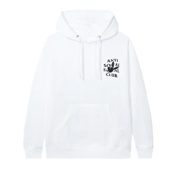 ANTI SOCIAL SOCIAL CLUB X Playboy Bunny Logo Hoodie - White