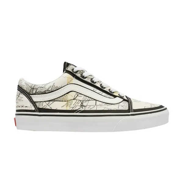 VANS Moca X Old Skool 'frances Stark Maps' Sneakers - White