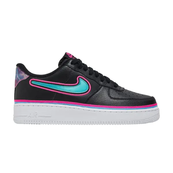 Nike Nba X Air Force 1 ‘07 Lv8 Sport ‘south Beach’ Sneakers - Black