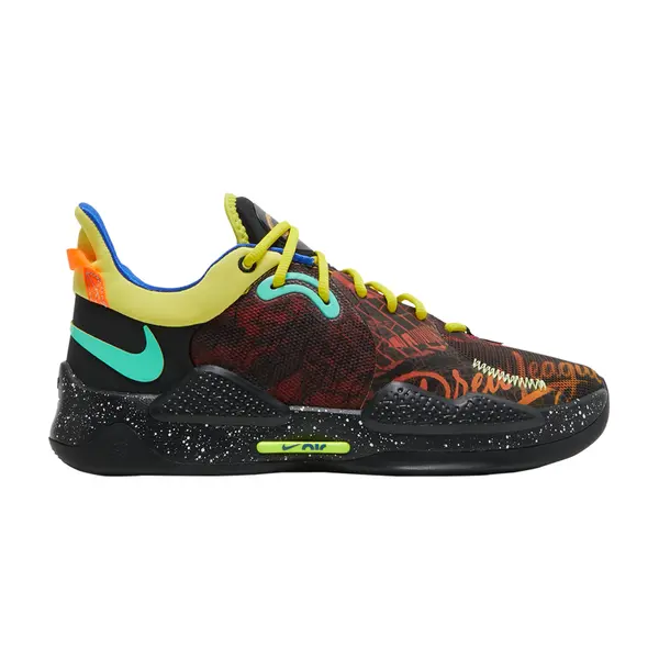 Nike Pg 5 Ep Mismatched Multi Sneakers - Red