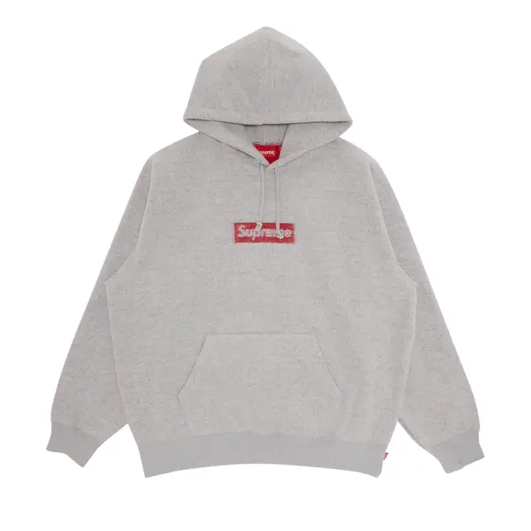 Supreme Inside Out Box Logo Hooded Sweatshirt - Grey