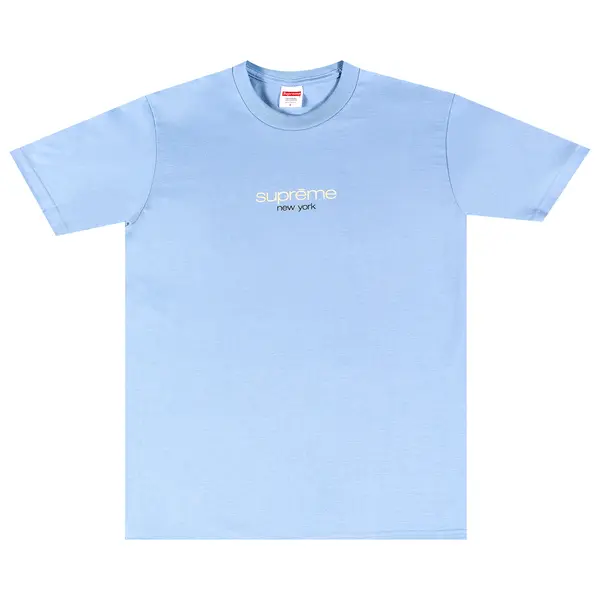Supreme Classic Logo Tee 'light Slate - Blue