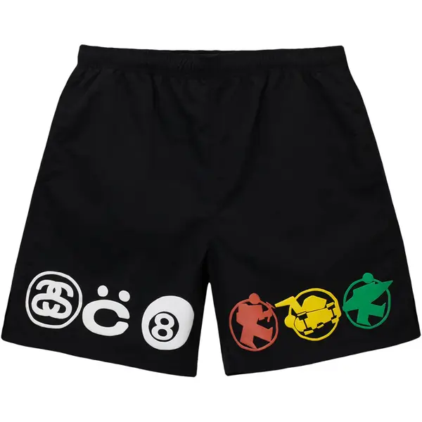 StÜssy X Cactus Plant Flea Market Icon Watershort - Black
