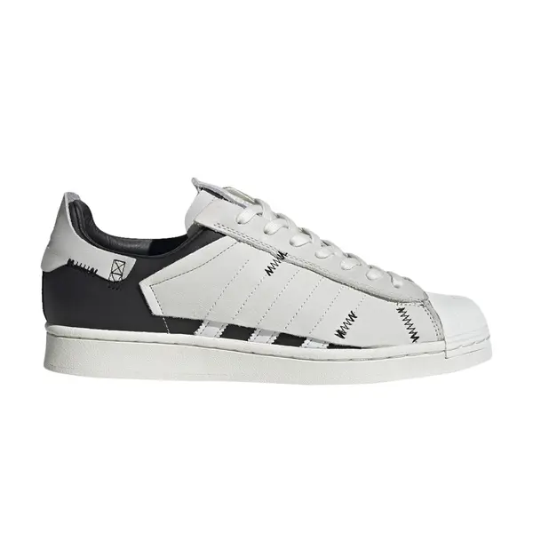Adidas Superstar Ws1 Deconstructed Stripes Sneakers - White