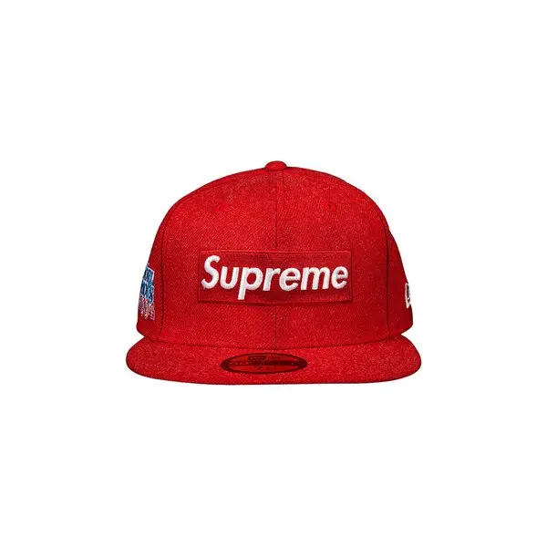 Supreme World Famous Box Logo New Era Cap - Red