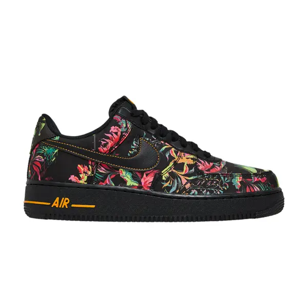 Nike Force 1 '07 Lv8 'floral Pack' Sneakers - Black
