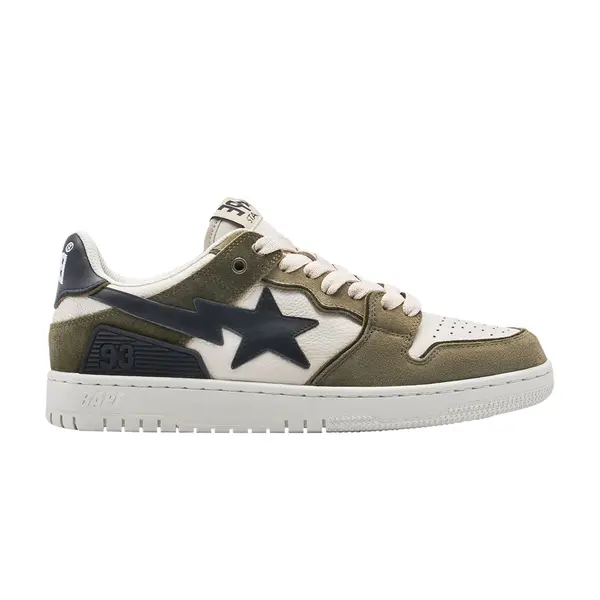 A BATHING APE Wmns Sk8 Sta #4 L Sneakers - Green