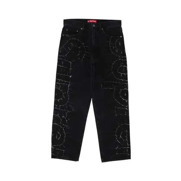 Supreme Shibori Loose Fit Jean - Black | Editorialist
