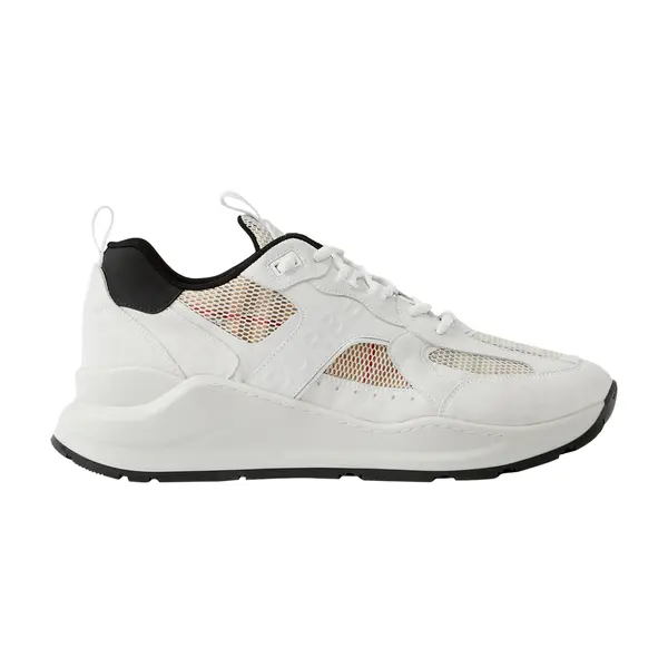 Burberry Check Sneakers - White
