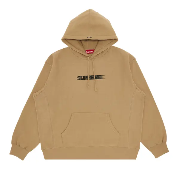 Supreme Motion Logo Hooded Sweatshirt - Tan