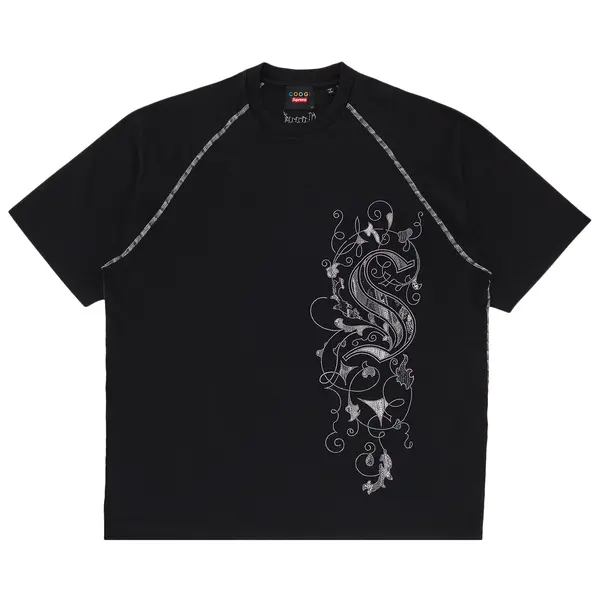 Supreme X Coogi Raglan Short-sleeve Top - Black