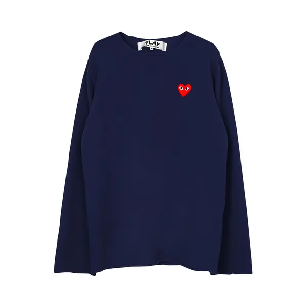 Play Comme Des Garcon V-neck Pullover Sweater