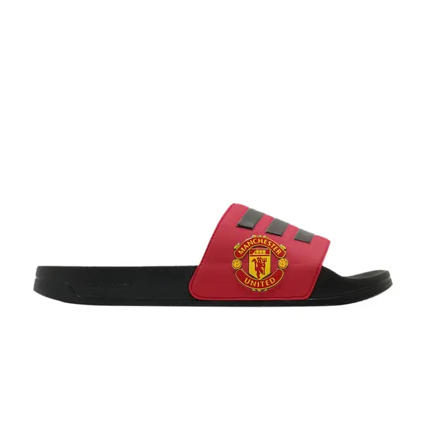 Adidas Manchester United X Adilette Shower Slides - Black