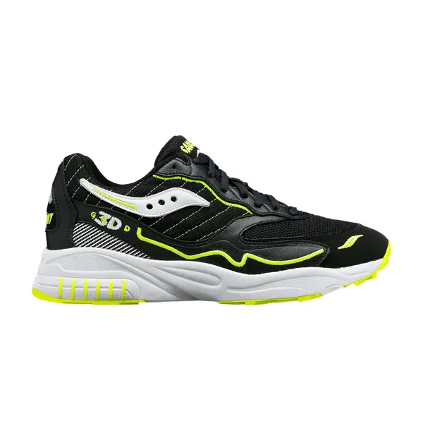 Saucony 3d Grid Hurricane Athletic Sneakers - Black