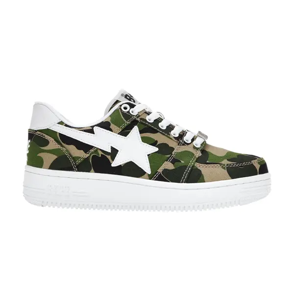 A BATHING APE Sta Low Abc Camo Sneakers - Green
