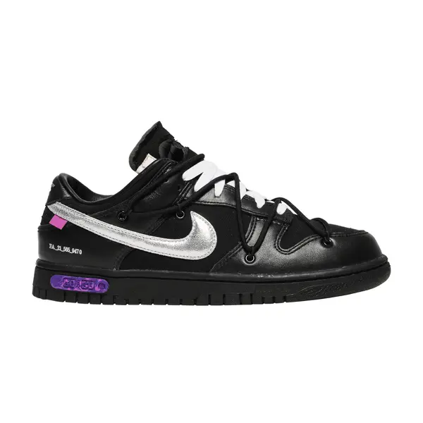 Nike Off-white X Dunk Low 'lot 50 Of 50' Sneakers - Black