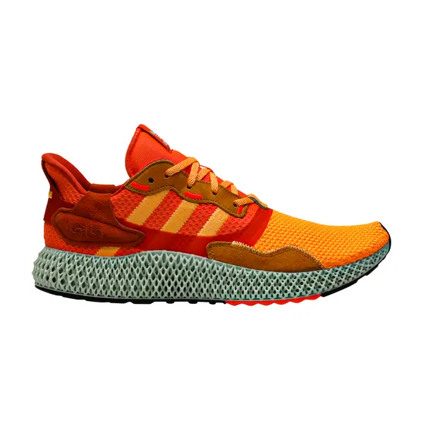 Adidas Sneakersnstuff X Zx 4000 4d 'sunrise' Sneakers - Orange