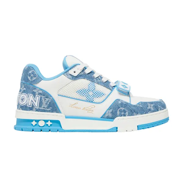 LOUIS VUITTON Trainer Low Velcro Strap Sneaker - White