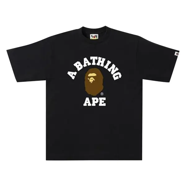 A BATHING APE College T-shirt - Black