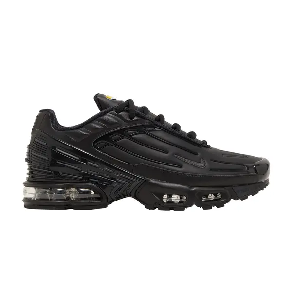 Nike Air Max Plus 3 Leather Sneakers - Black