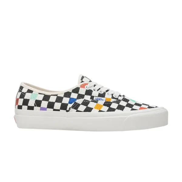 VANS Authentic 44 Dx 'anaheim Factory Needlepoint Checkerboard' Sneakers - White