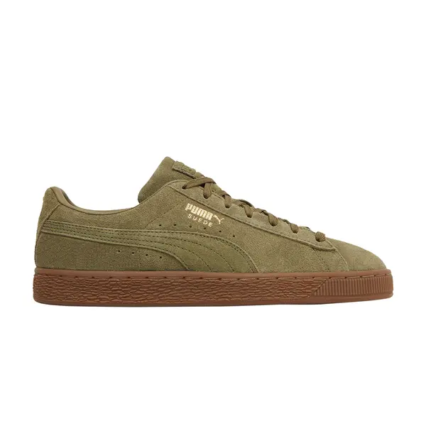 PUMA Suede 'burnt Olive Gum' Sneakers - Green