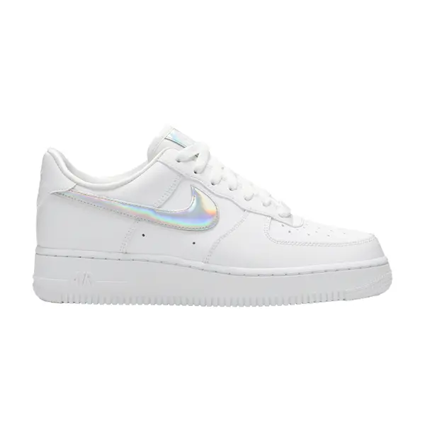 Nike Air Force 1 Low With Iridescent Swoosh - White