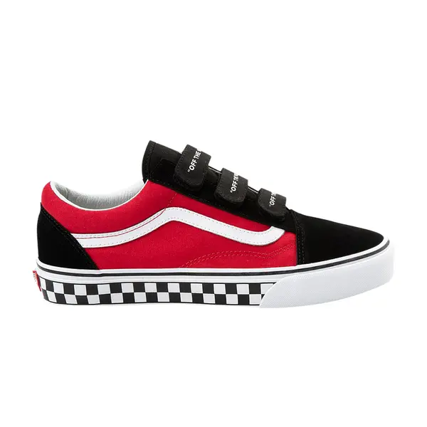 VANS Old Skool V Logo Pop Sneakers - Red