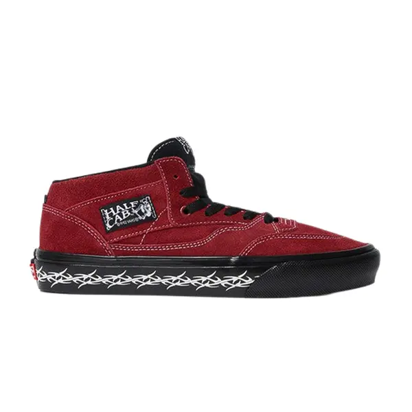 VANS Supreme X Half Cab 'barbed Wire' Sneakers - Red