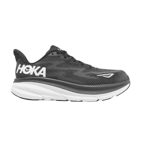 HOKA® Wmns Clifton Wide Sneakers - Black