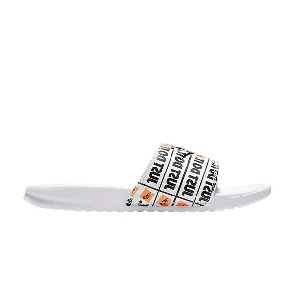 Nike Benassi 'just Do It' Slides - White