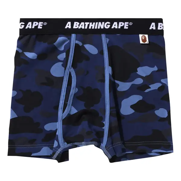 A BATHING APE Color Camo Trunks 'navy - Blue