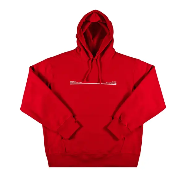 Supreme Shop Hooded Sweatshirt - Red
