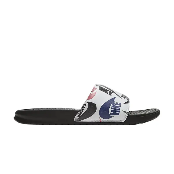 Nike Benassi Jdi Slide Swoosh Print - Black
