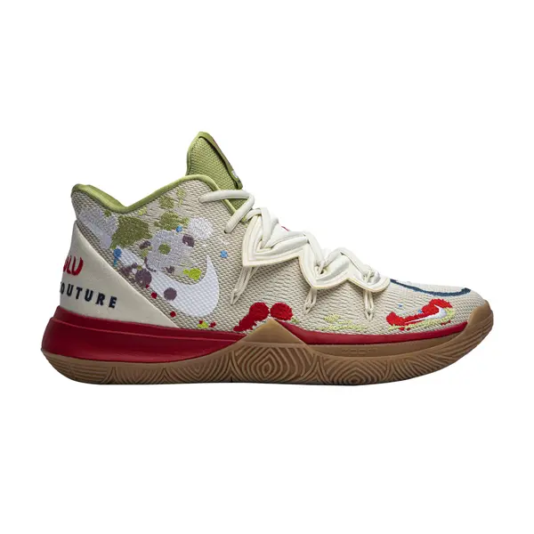 Nike Bandulu X Kyrie 5 'embroidered Splatters' Sneakers - Cream