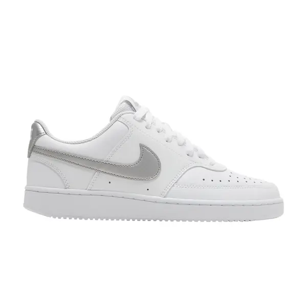 Nike Court Vision Low Metallic Sneakers - White