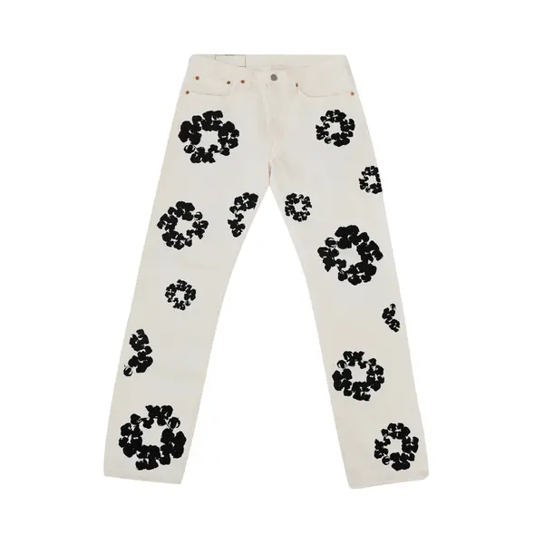 LEVI'S X Denim Tears The Cotton Wreath Inverted Jean - White