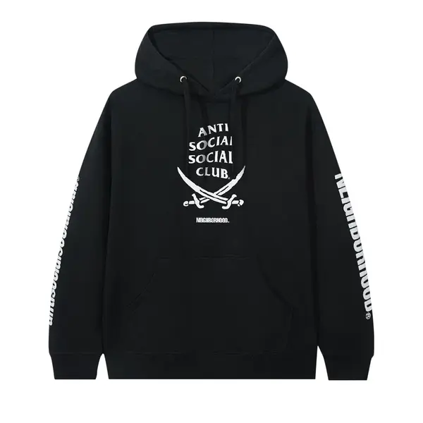 ANTI SOCIAL SOCIAL CLUB X Neighborhood 6ix Hoodie - Black