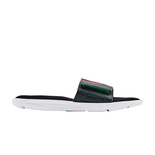 Under Armour Ignite 6 Graphic Strap Slides - Black