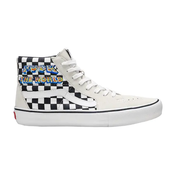 VANS Supreme X Sk8 Hi 'fuck The World' Sneakers - White