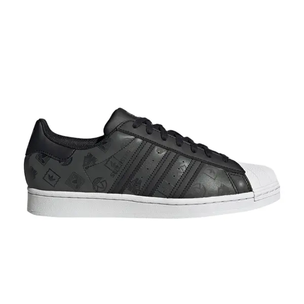 Adidas Superstar Monogram Sneakers - Black