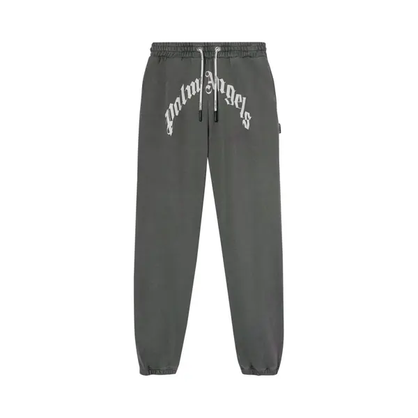 Palm Angels Gd Curved Logo Sweatpants - Black